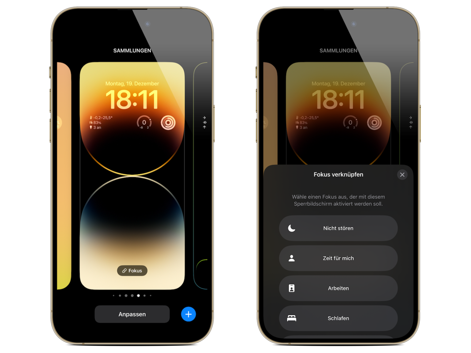 iOS 16: Change iPhone lock screen depending on time or location