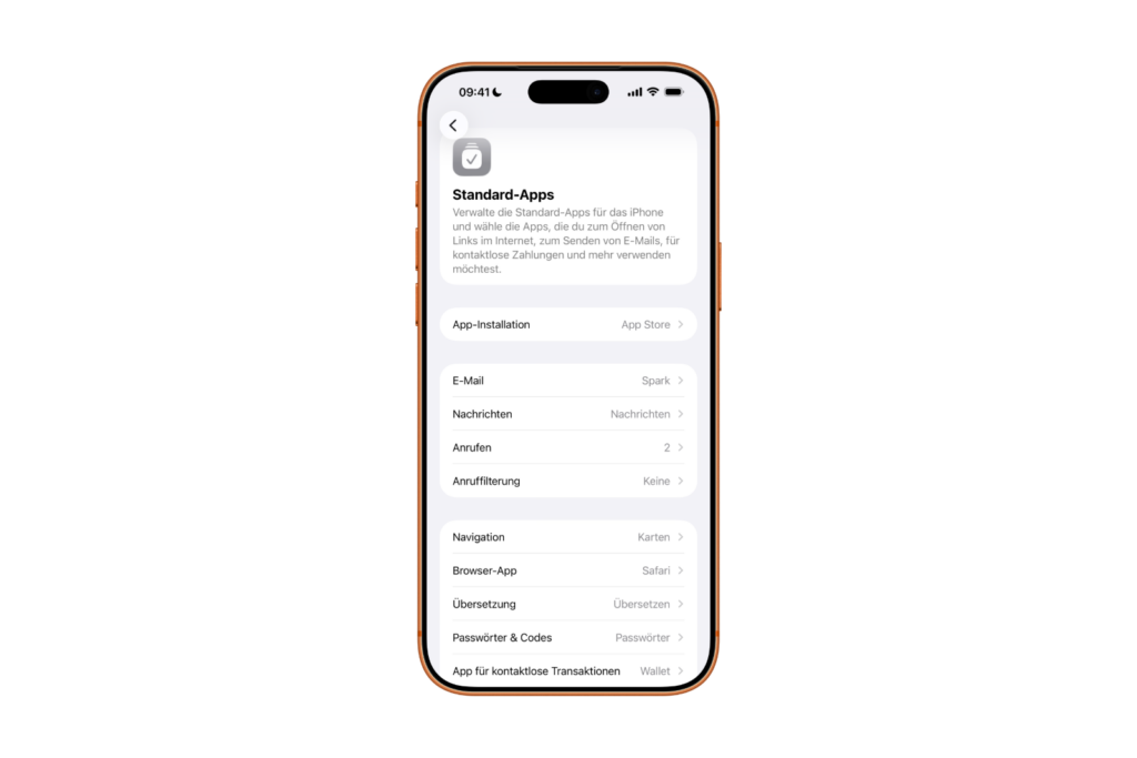 iOS 26: Standard-Apps auf dem iPhone ändern Apfelpatient
