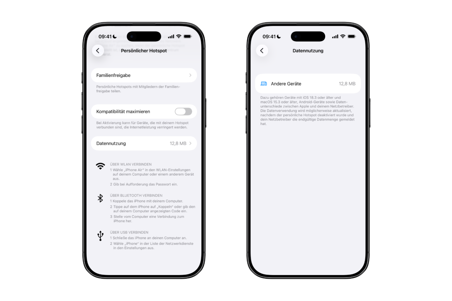 iOS 26.4 makes hotspot data usage visible Apfelpatient